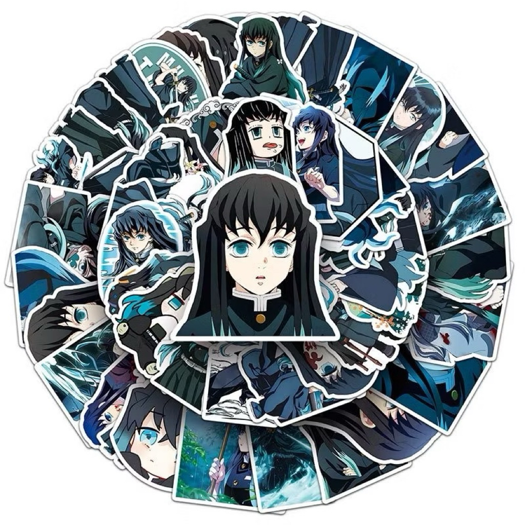 Set 30-60-100 Sticker Hà Trụ Muichiro Tokito Demon Slayer Hình dán ...