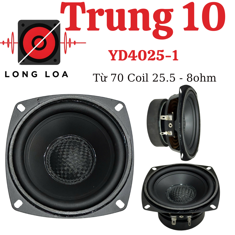 Loa Trung 10cm gân cao su mũi carbon từ 70 coil 25 | Shopee Việt Nam