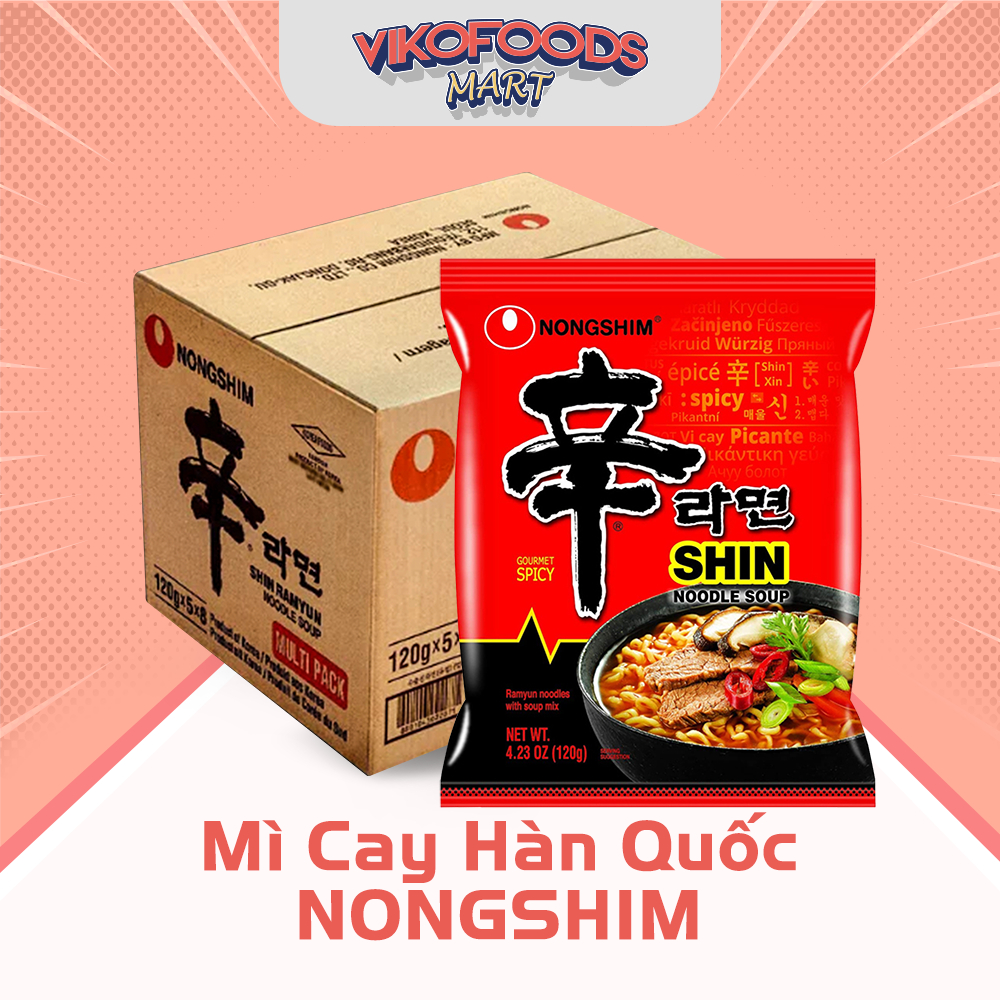 [ LỐC 5 GÓI] MÌ SHIN CAY RAMYUN HÀN QUỐC NỘI ĐỊA - GÓI 120GR | Shopee ...