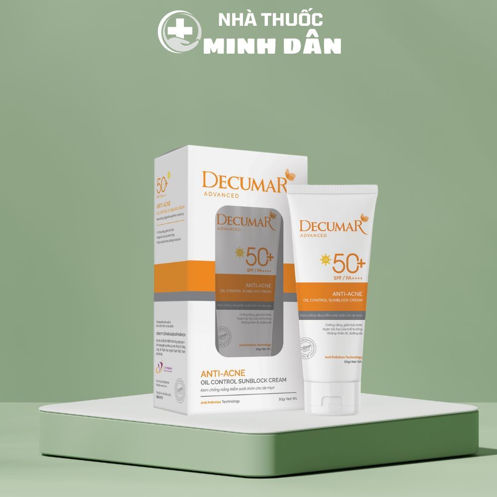 KEM CHỐNG NẮNG DECUMAR ADVANCED OIL CONTROL SUNBLOCK CREAM ACNE-PRONE ...