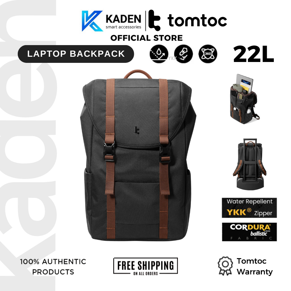 Balo Tomtoc Flap Laptop (Usa) Backpack For 13-16 Inch Macbook Laptop ...