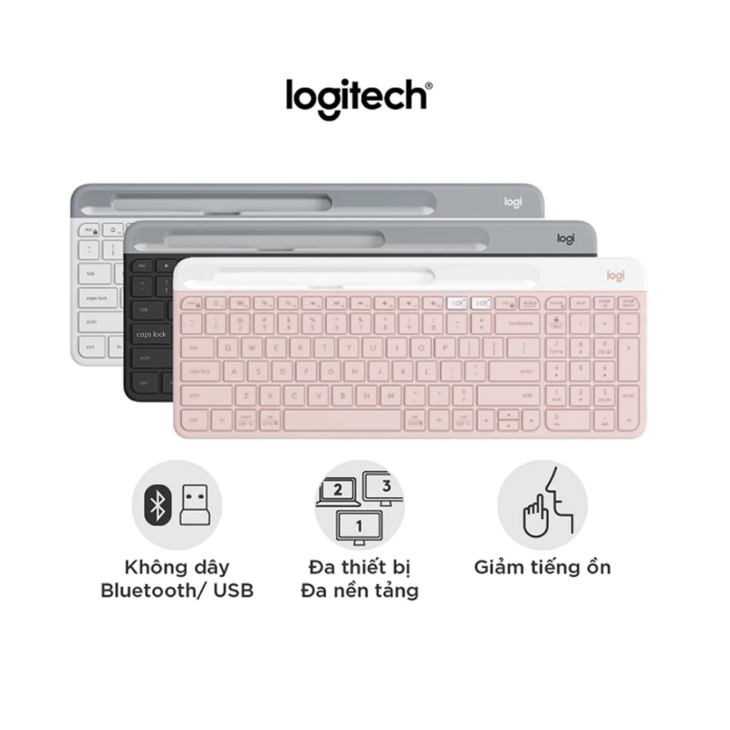 Bàn phím không dây Bluetooth Logitech K580 - Kết nối đa thiết bị, mảnh gọn - BH Chính Hãng 12 ...