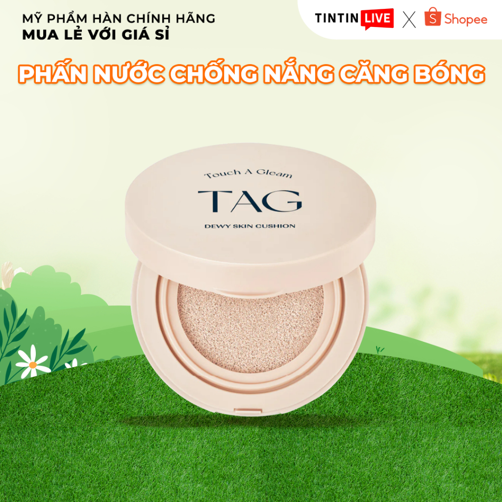 Phấn Nước Chống Nắng Căng Bóng Cushion TAG Dewy Skin Mềm Mịn Glowy SPF ...