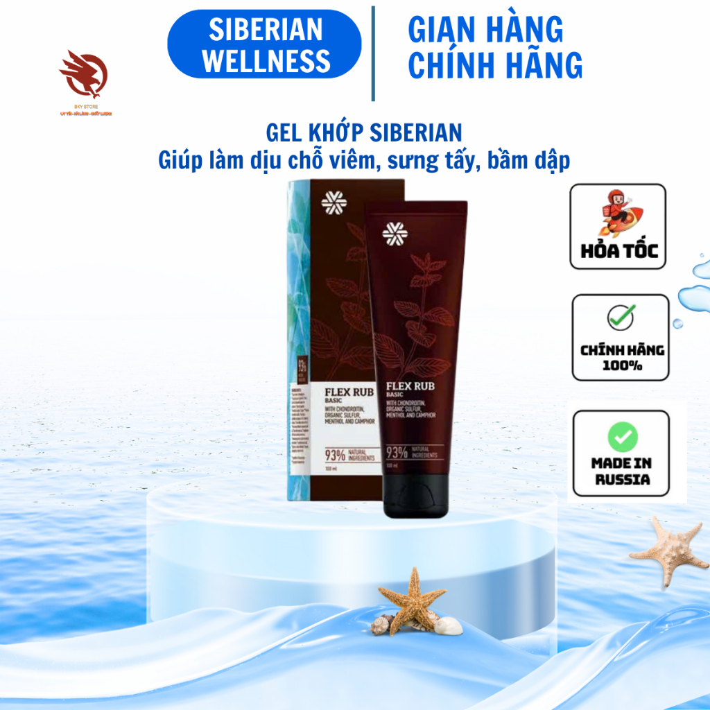 Gel xoa khớp SIBERIAN WELLNESS Flex Rub BASIC , giúp giảm đau xương ...