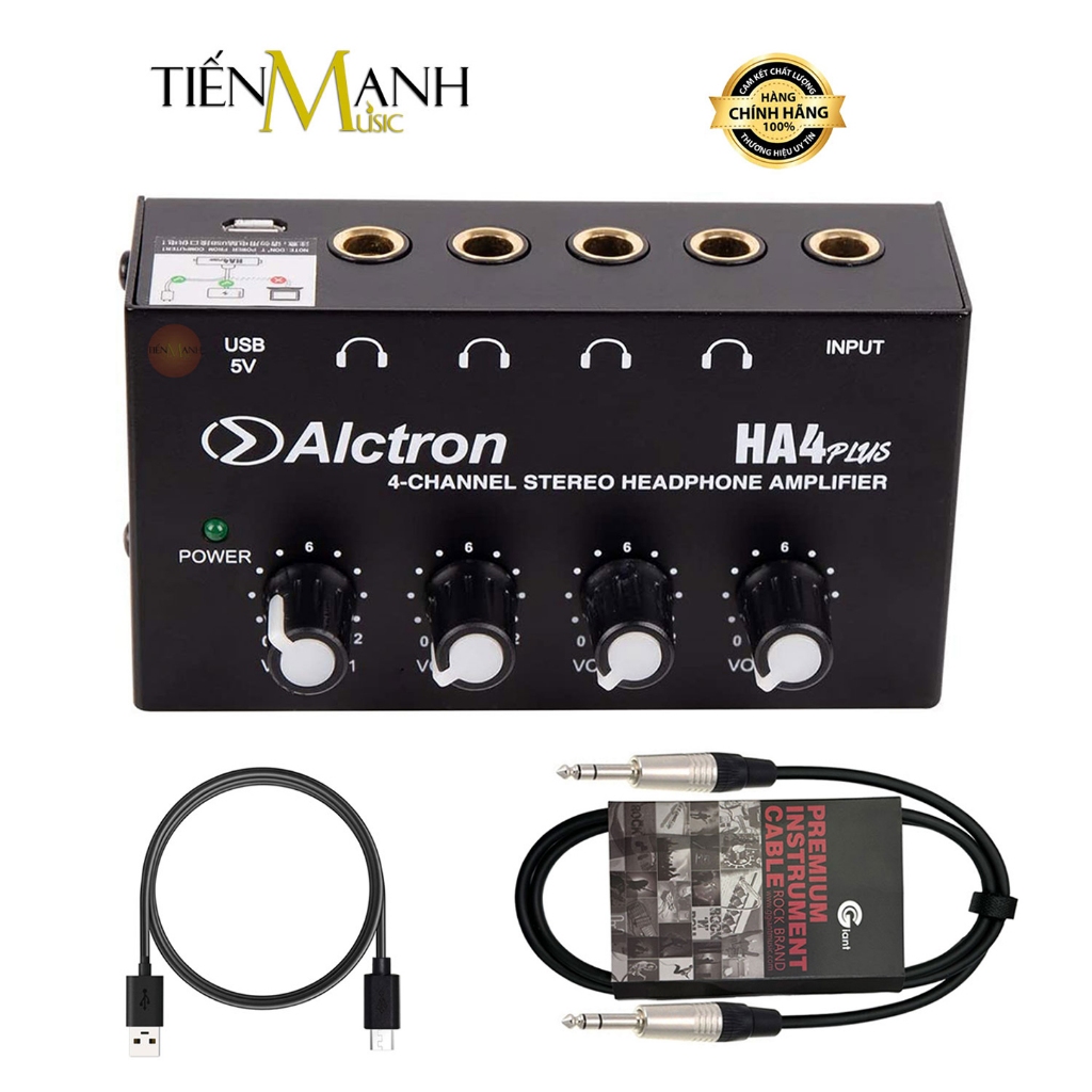 [Chính Hãng] Bộ Chia Tai Nghe 4 Cổng 6.35mm/6li/ ¼" Alctron HA4 Plus ...