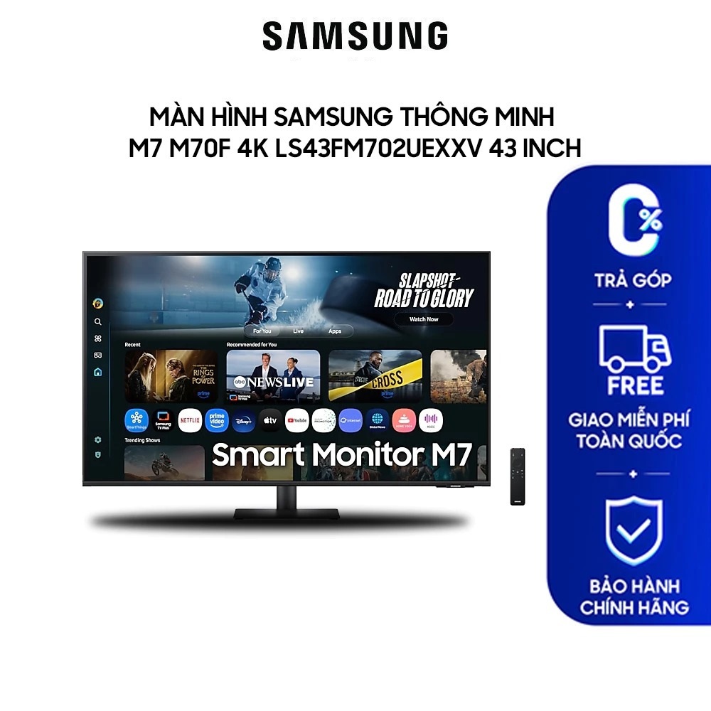 Màn Hình Thông Minh Samsung M7 43 inch LS43FM702UEXXV UHD 4K - Hàng Chính Hãng | Shopee Việt Nam