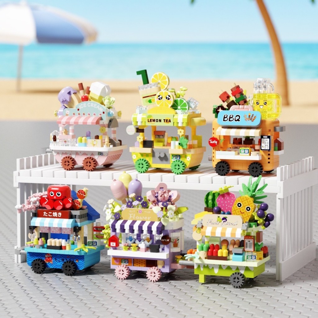 Đồ chơi lắp ráp xếp hình lego mini, khối gạch micro LOZ mô hình Quán ăn ...