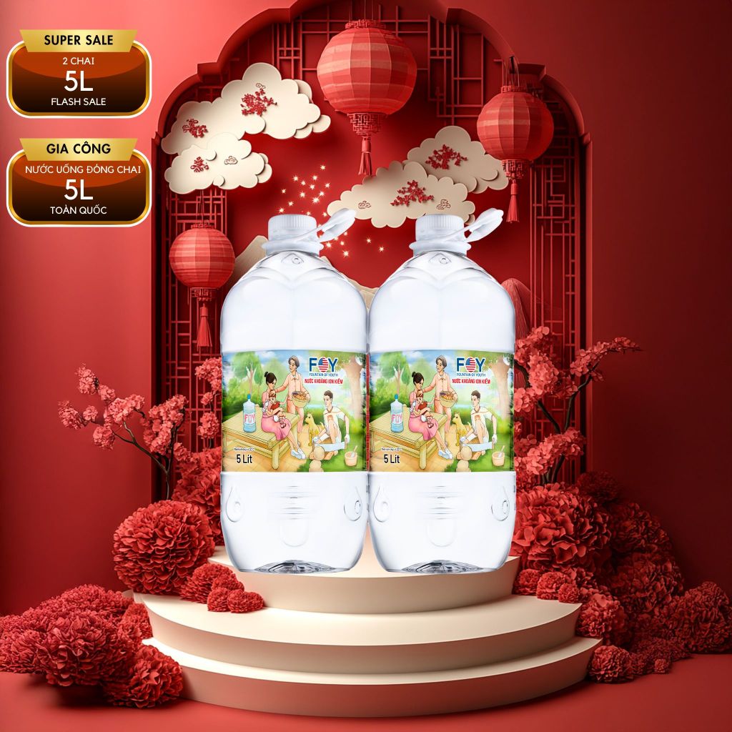 Lốc 2 Chai Nước kiềm FOY Artist Series 2024 loại 5L - FOYHN | Shopee ...