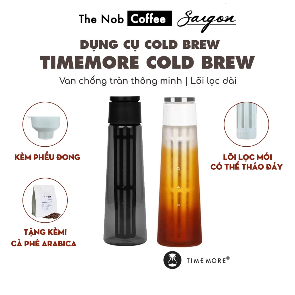 Bình pha cà phê lạnh Timemore Cold Brew | Tặng kèm phễu đong & cà phê ...
