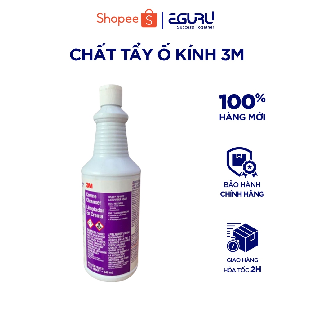 Dung Dịch Tẩy Ố Đa Năng 3M 946ml - Ố Kính, Cặn Canxi Inox, Kim Loại - Không Gây Hại Bề Mặt Inox ...