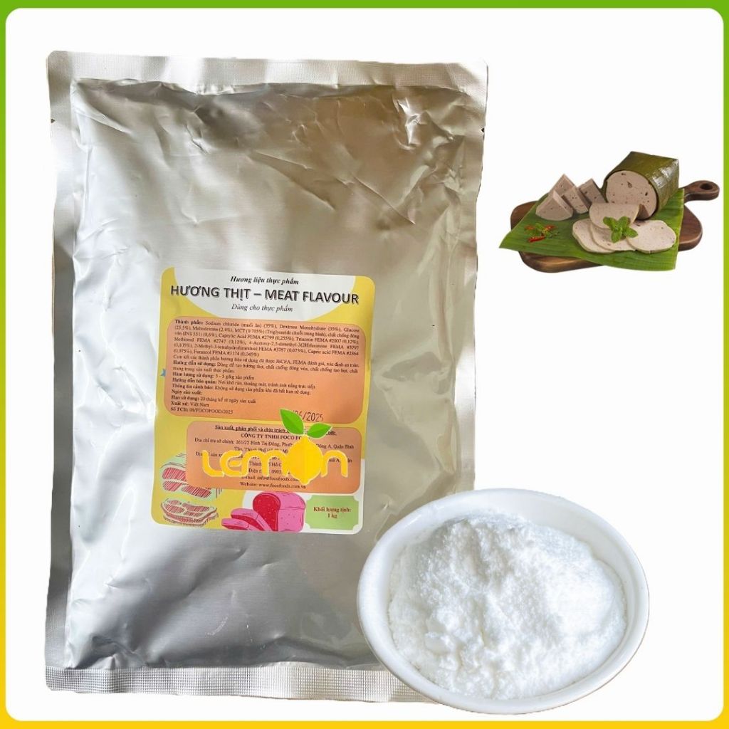 1Kg Hương thịt bột (Meat flavour powder) chuyên dùng cho chả lụa, xúc ...