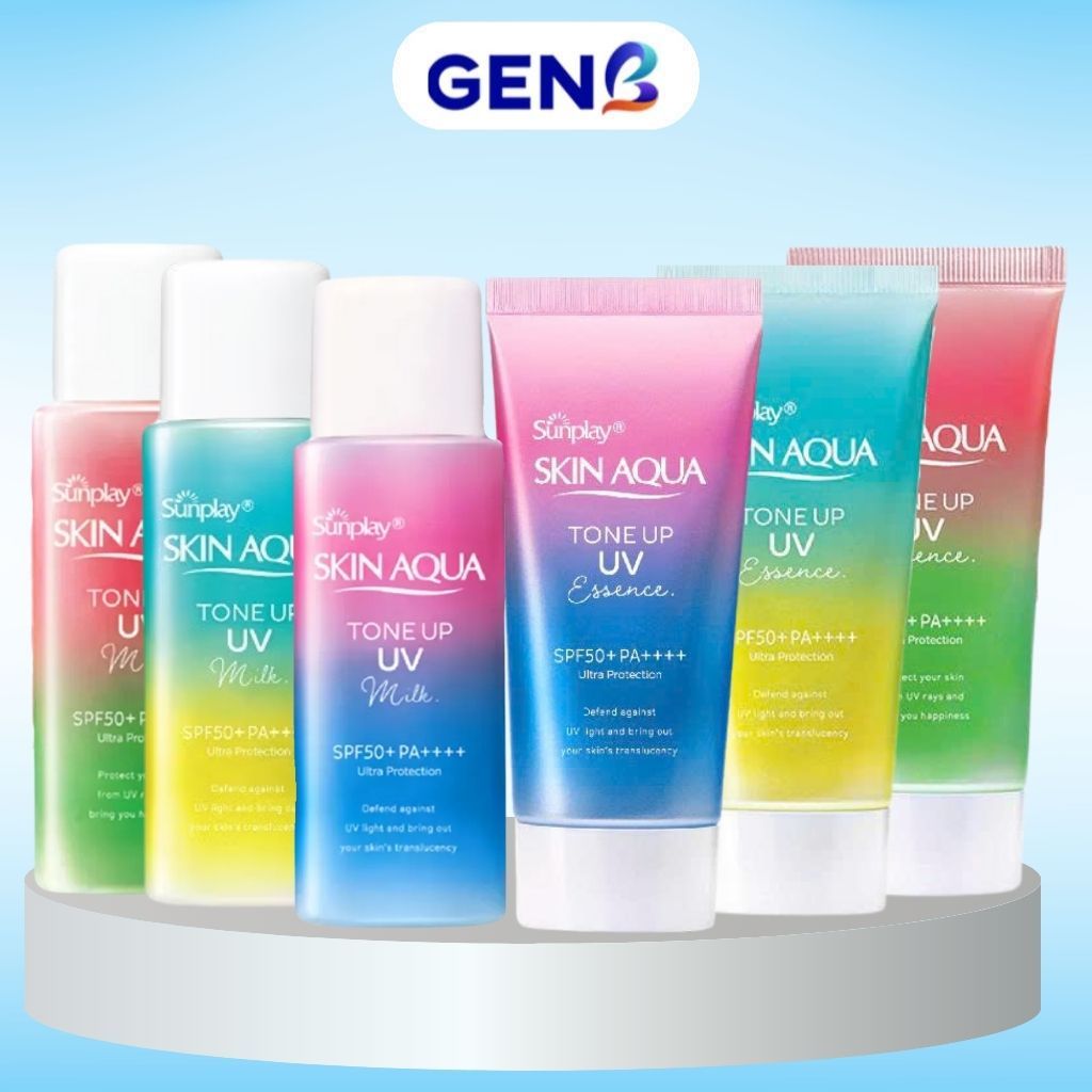Kem Chống Nắng Skin Aqua Tone Up UV Milk Essence Kcn Sunplay Sữa/ Xịt ...