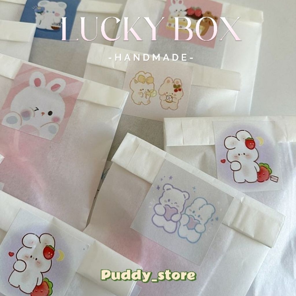 Lucky box handmade len - Puddystore [ĐỌC KĨ MÔ TẢ] | Shopee Việt Nam