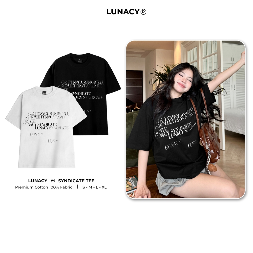 Áo Thun LUNACY Local Brand SYNDICATE Tee Unisex Cotton Nam Nữ Oversize ...