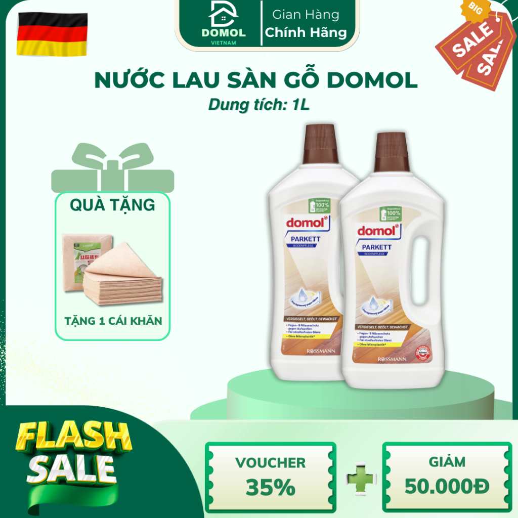 Nước Lau Sàn Gỗ Domol Parkett Bodenpflege 1L Giải Pháp Làm Sạch Hiệu ...