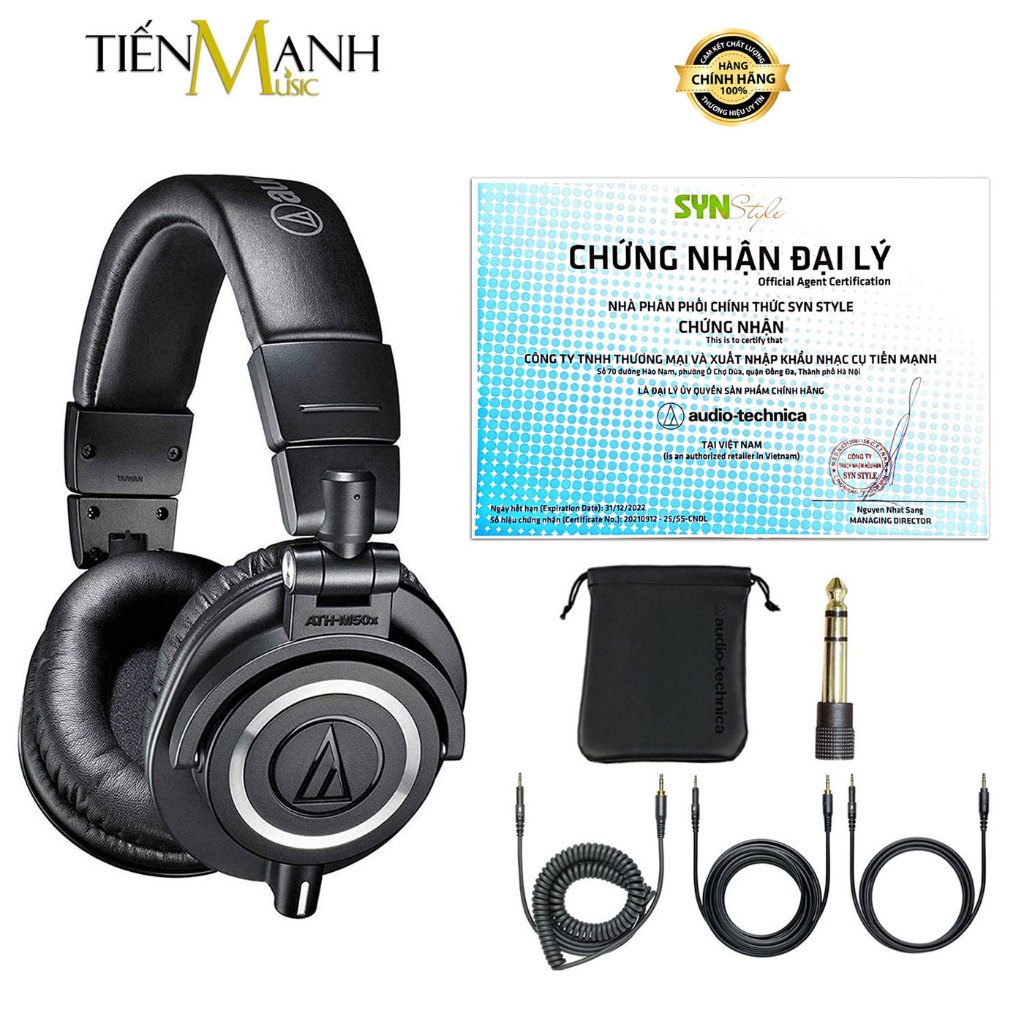[Chính Hãng, Màu Đen] Tai Nghe Kiểm Âm Audio Technica M50X - Studio ...