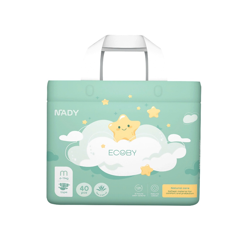 Bỉm NADY Ecoby Dán/Quần NB45/S42/M40/M36/L34/XL32/XXL30 Siêu Mỏng, Siêu Thấm Hút | Shopee Việt Nam