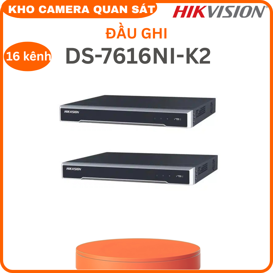 Đầu Ghi Camera IP 16 Kênh Hikvision DS-7616NI-K2 Ultra HD 4K 8MP,2 HDD ...