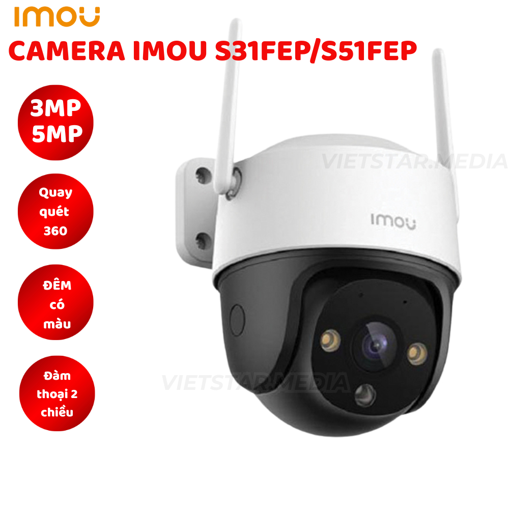Camera WIFI IMOU Cruiser S31FEP/S51FEP Xoay 360 Ngoài Trời Giá Rẻ - Bảo ...