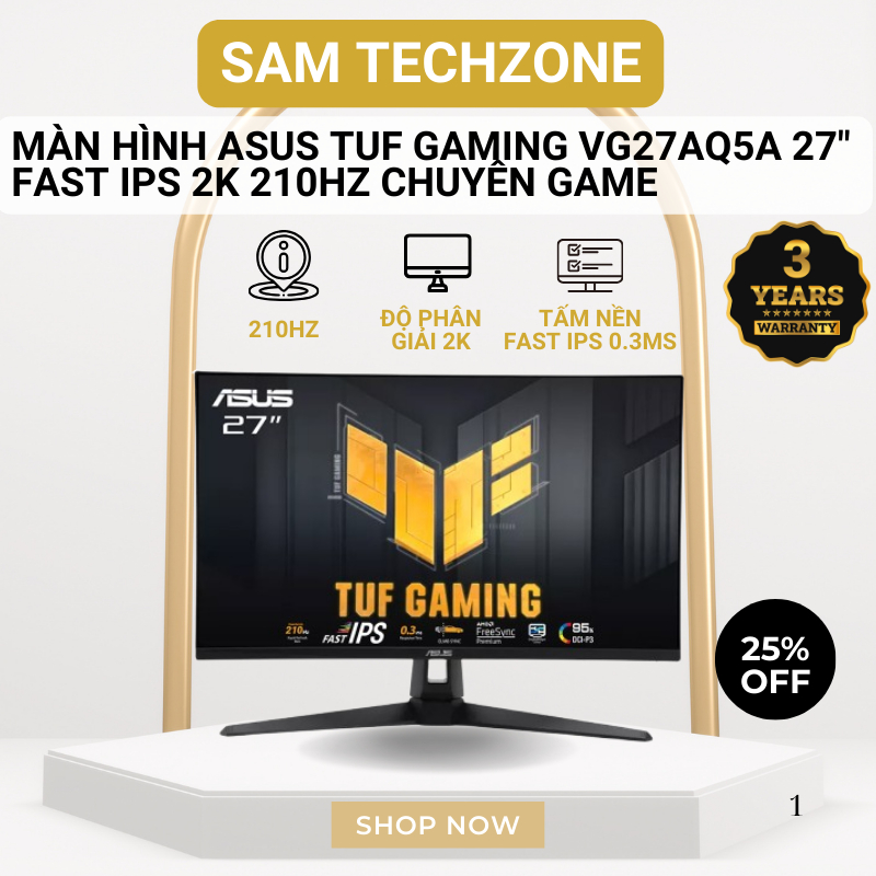 Màn hình ASUS TUF GAMING VG27AQ5A 27" Fast IPS 2K 210Hz chuyên game ...