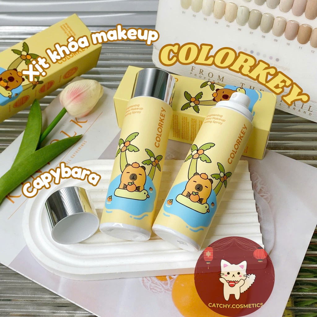 [COLORKEY] Xịt Khóa Makeup Colorkey Capybara Dưỡng Ẩm, Brightening Dewy ...