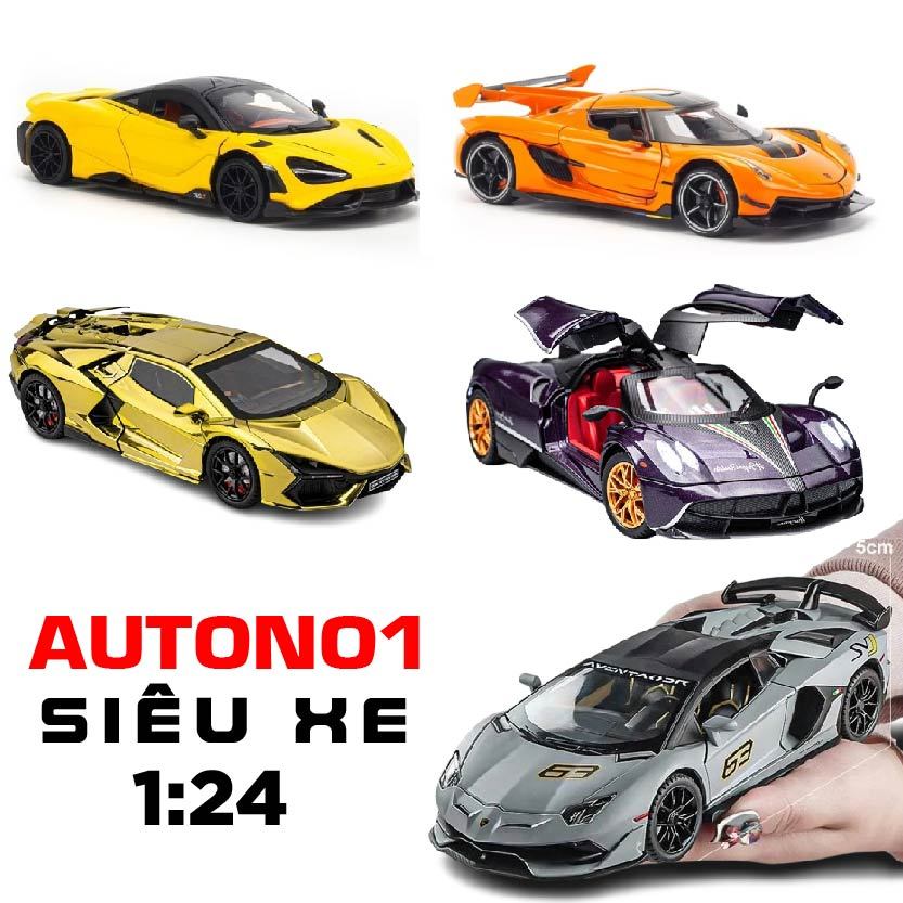 Mô hình xe kim loại Koenigsegg Pagani Lambo Maserati Valkyrie full open ...