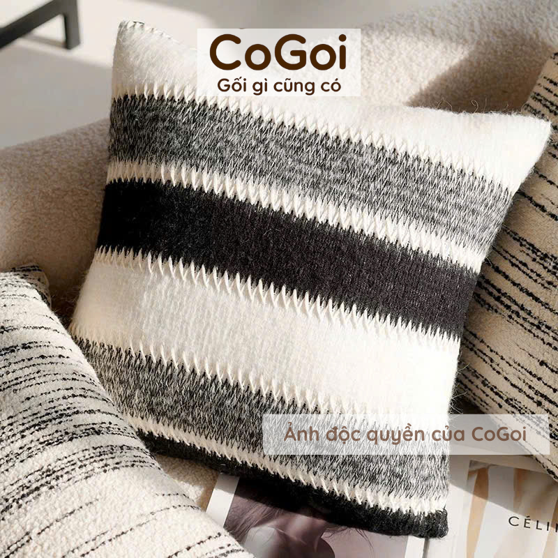 Gối tựa lưng sofa, gối decor nhà cửa kích thước 45x45, 30x50 họa tiết ...