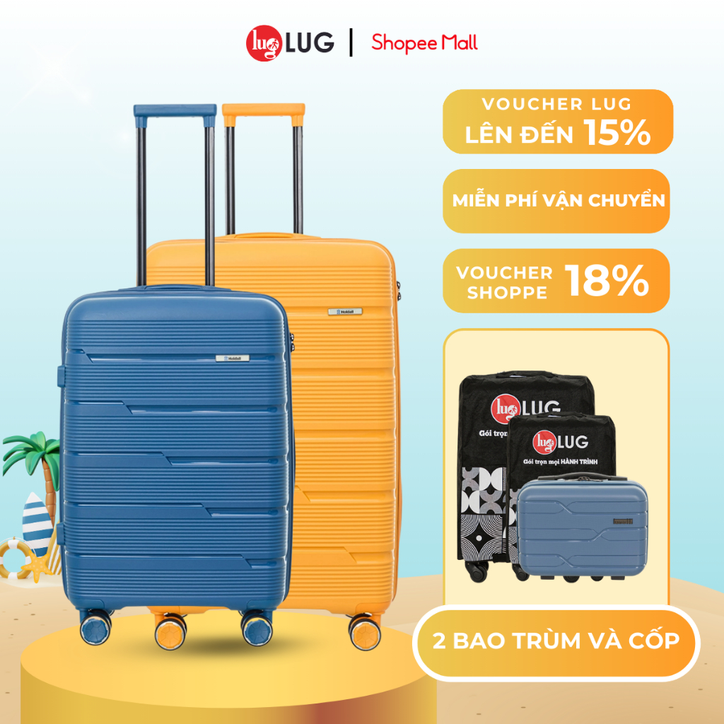 Combo 2 Vali Kéo LUG Holdall MP809 S20/S24/S28 Nhựa PP Chống Bể Vỡ ...