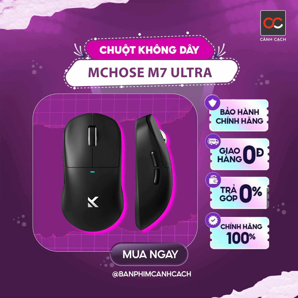 Chuột Gaming Mchose M7 / M7 Pro / M7 Ultra Wireless - Thiết kế công thái học | Shopee Việt Nam