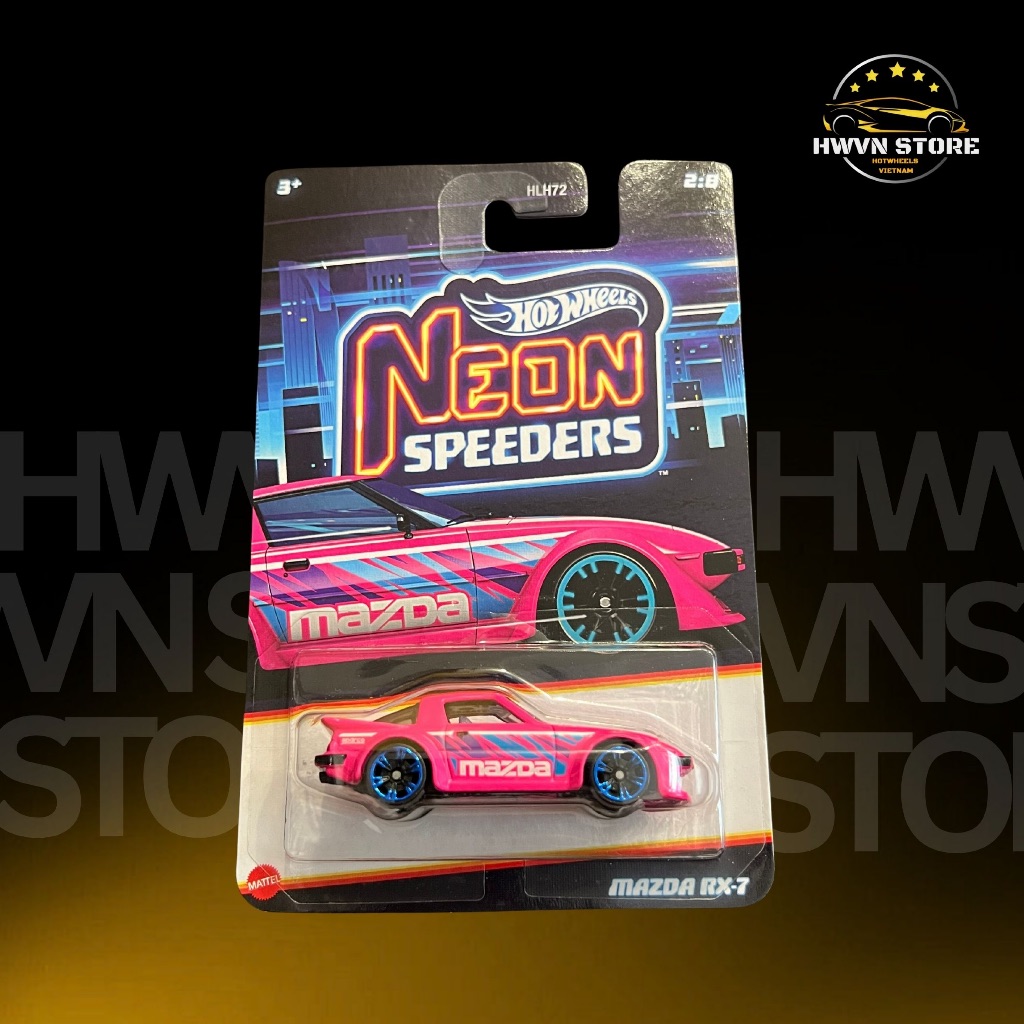 Xe mô hình Hotwheels Neon Mazda Rx-7 màu hồng | Shopee Việt Nam