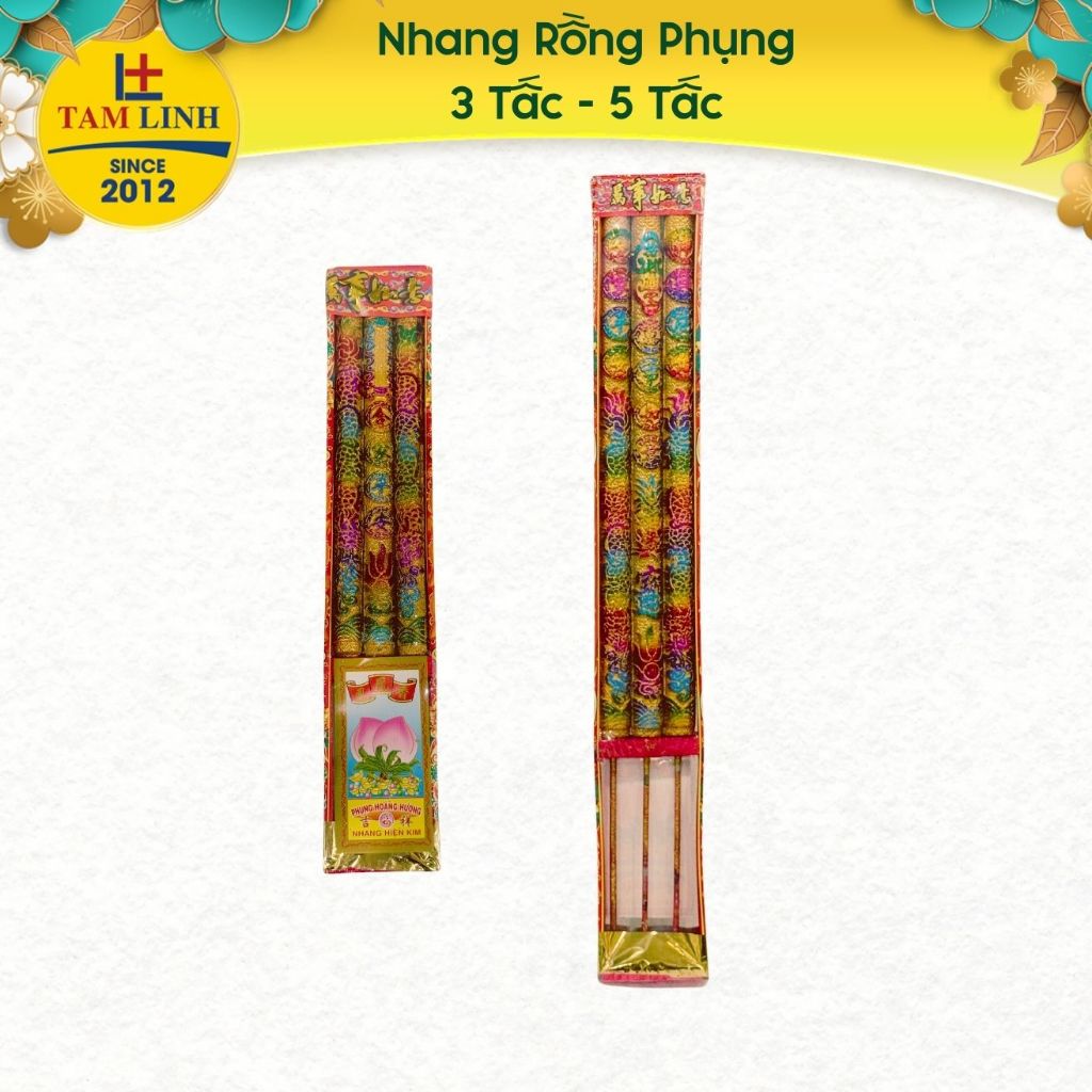 Nhang Rồng Phụng 3 Tấc 5 Tấc | Nhang Rồng Phụng 3 Cây Thờ Cúng Cao Cấp ...