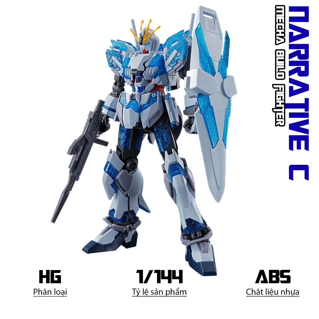 Mô hình HG Narrative C-packs BLUE, 1/144 Mecha, Đồ chơi lắp ráp nhựa ...
