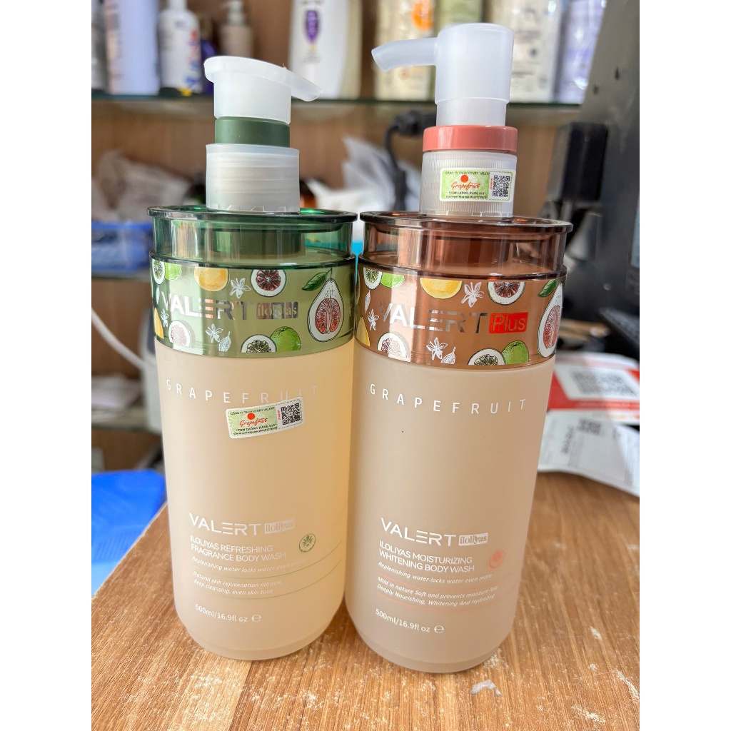 Sữa Tắm VALERT Dạng Gel Hương Bưởi Tươi Mát 500ml Ngăn Ngừa Mụn Lưng ...