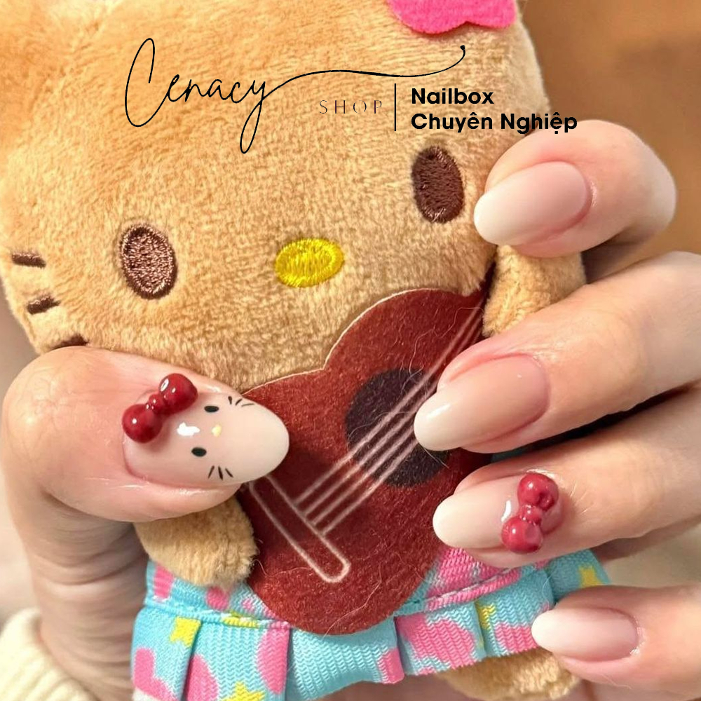 Móng Tay Giả HELLO KITTY Ngắn Nhọn – Đáng Yêu, Xinh Xắn Chuẩn Phong ...