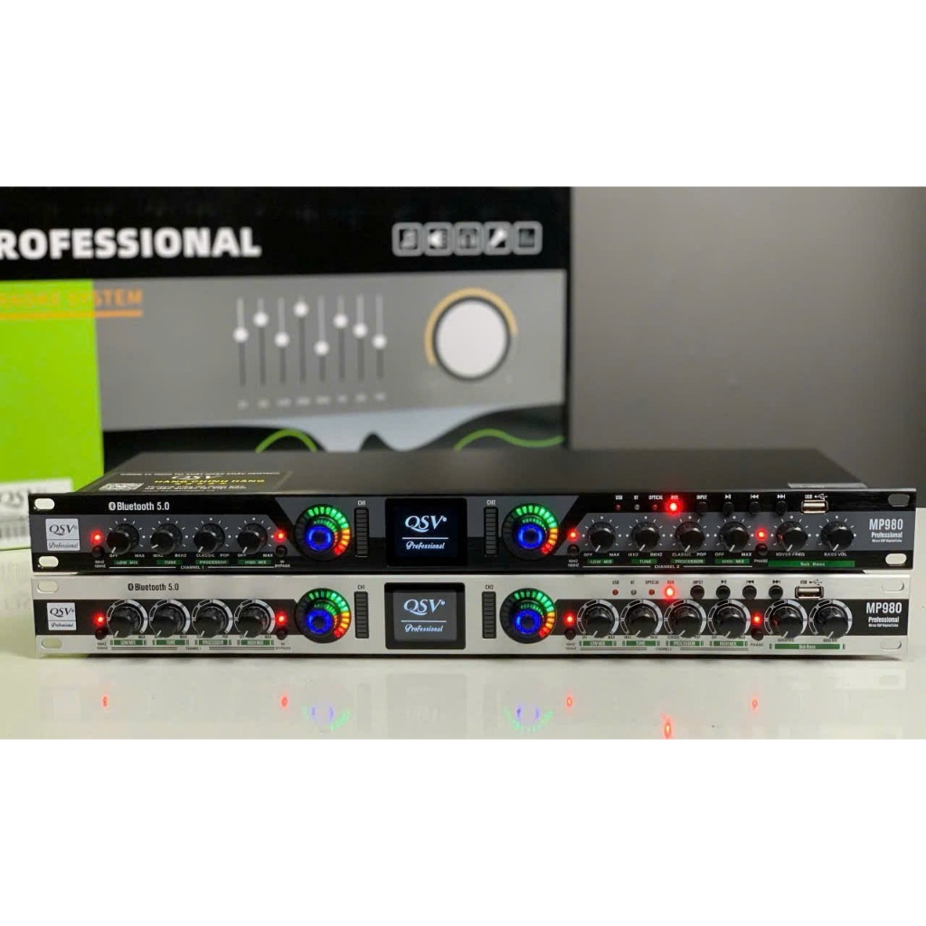 Nâng Tiếng QSV 980 có Bluetooth,Quang Học Optical tăng uy lực bass căng,treb sáng cho dàn ...