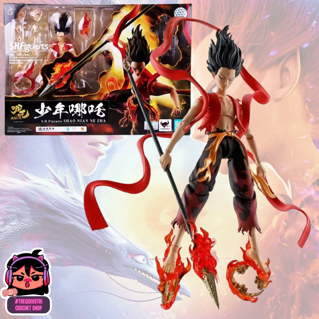 SHF BANDAI (AUTHENTIC) HIGH QUALITY ACTION FIGURE "NE ZHA (NATRA) - NE ...