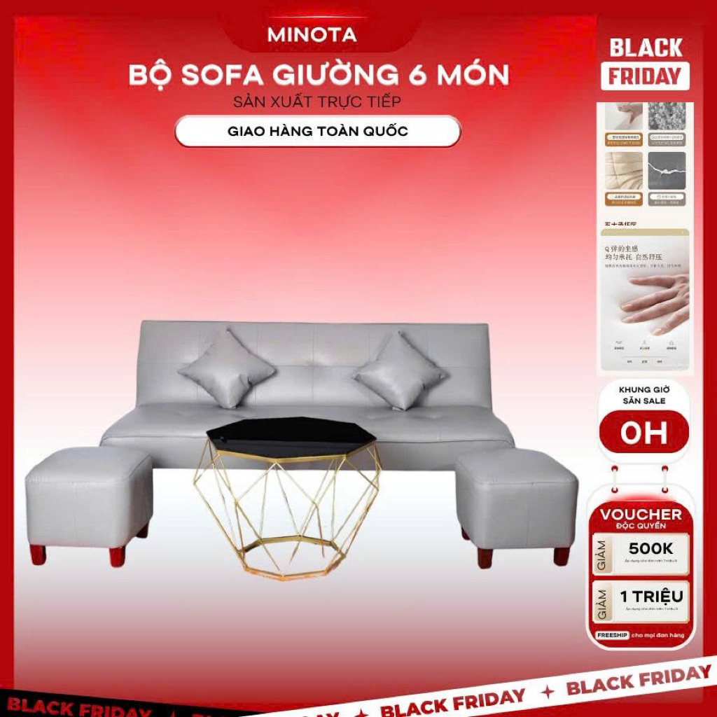 BỘ SOFA GIƯỜNG 6 MÓN, SOFA GIƯỜNG BED, SOFA PHÒNG KHÁCH, BỘ SOFA GƯỜNG ...