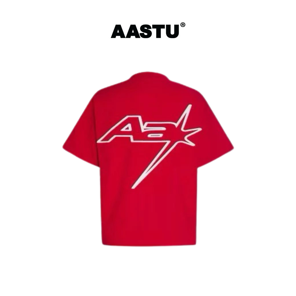 AA STU Áo Thun AA RACING LOGO TEE 100% Cotton Local Brand Unisex // RED ...