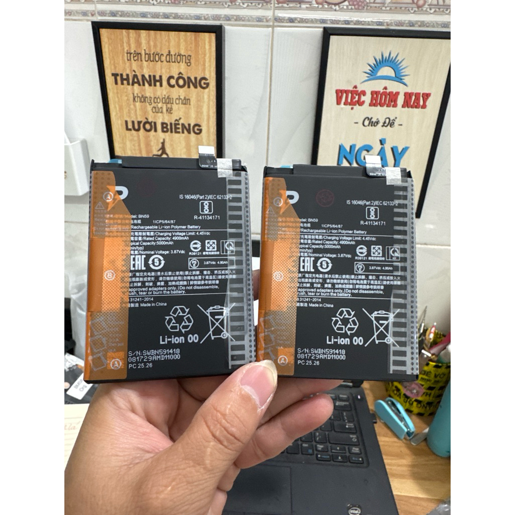 PIN REDMI NOTE 10 4G/REDMI NOTE 10S ZIN MÃ BN59 DUNG LƯỢNG CHUẨN ...