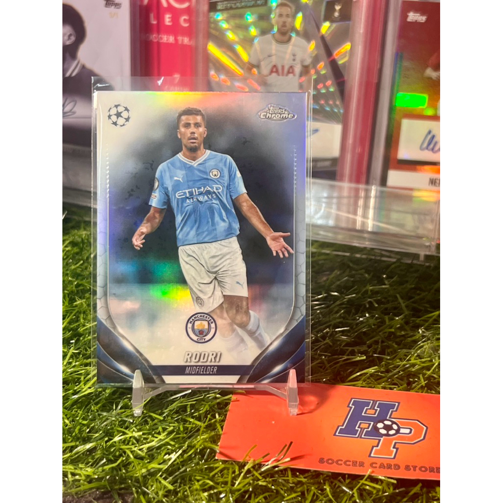Thẻ bóng đá Rodri Refractor Topps Chrome UCL 2023/24 | Shopee Việt Nam