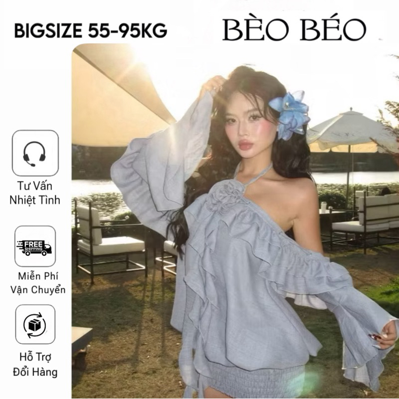 [BÈO BÉO BIGSIZE ] ĐẦM BÍ CỔ YẾM CỔ BÈO NHÚN THUN ĐŨI GÂN FORM BIGSIZE 60-90KG | Shopee Việt Nam