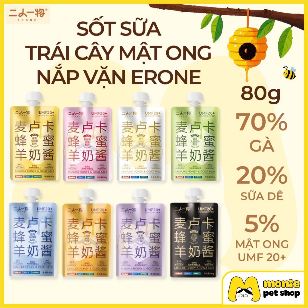 [Hỏa tốc] Sốt nắp vặn Erone, Sốt thịt gà sữa mật ong Manuka rau củ trái ...