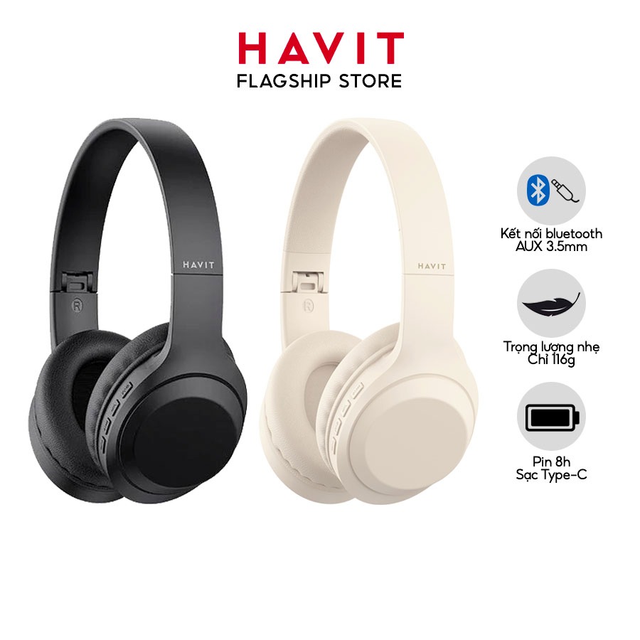 Tai nghe Bluetooth Headphone Havit H628BT Micro Tích Hợp Bluetooth 5.3 | Shopee Việt Nam