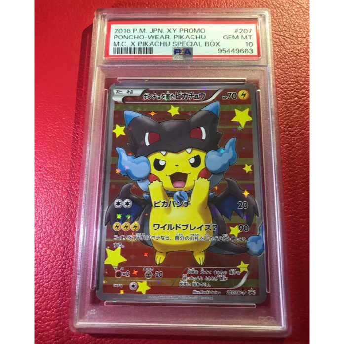 Tranh khung PSA 10 Pokemon XY Promo 207 Poncho Wearing Pikachu ...