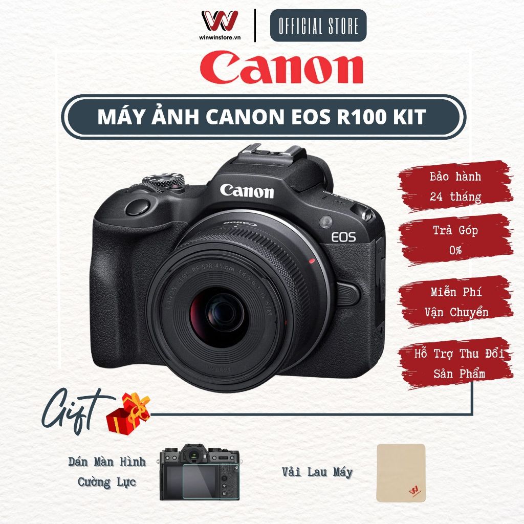 Máy ảnh Canon EOS R100 Kit l R 100 Kit - Hàng Chính Hãng | Shopee Việt Nam