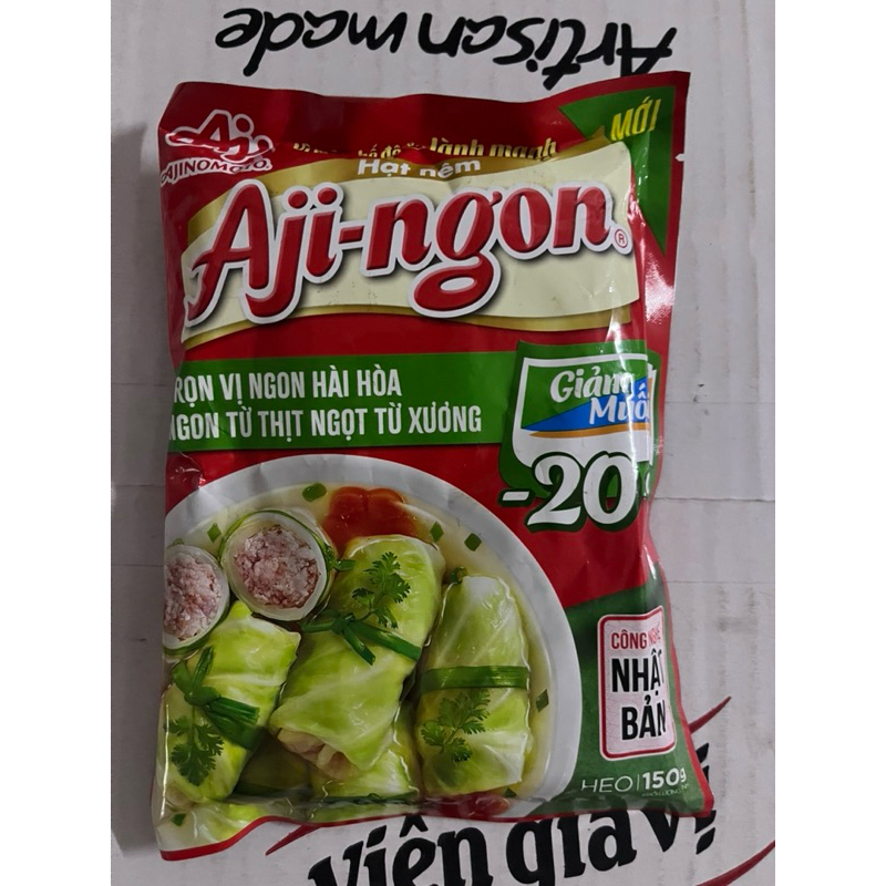 Bột nêm Aji-ngon giảm muối gói 150g | Shopee Việt Nam