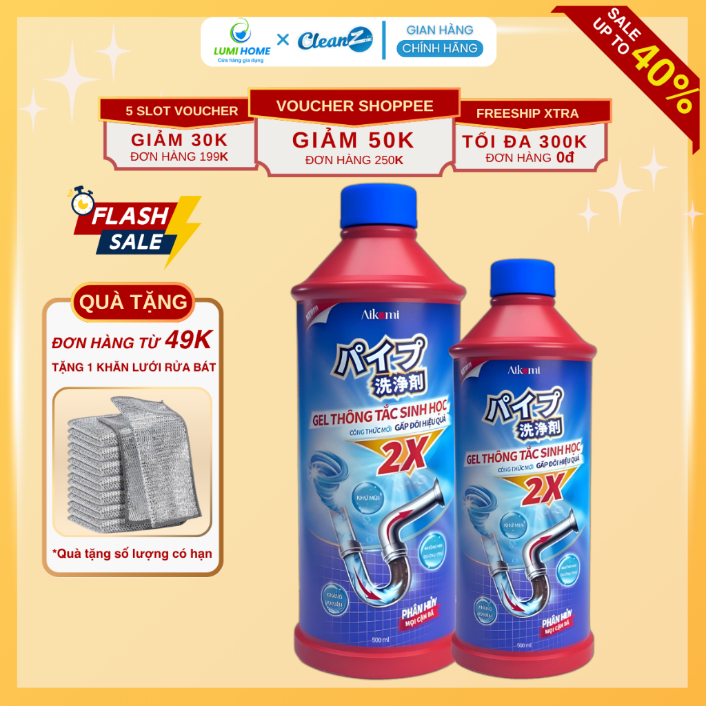 Gel sinh học đa năng CleanZ - Làm sạch, khử mùi hôi, bảo vệ đường ống ...