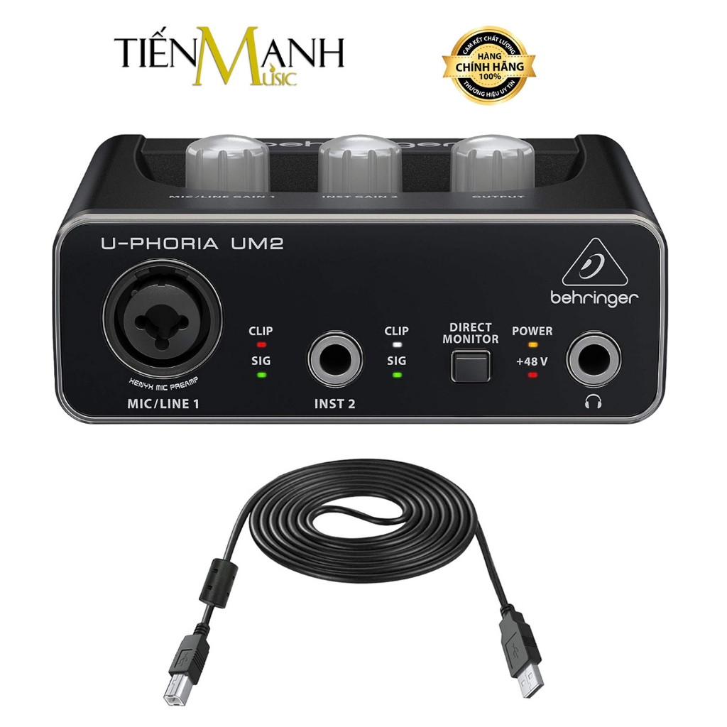 [Chính Hãng] Soundcard Behringer U-Phoria UM2 - Sound Card Bộ Thu Âm ...
