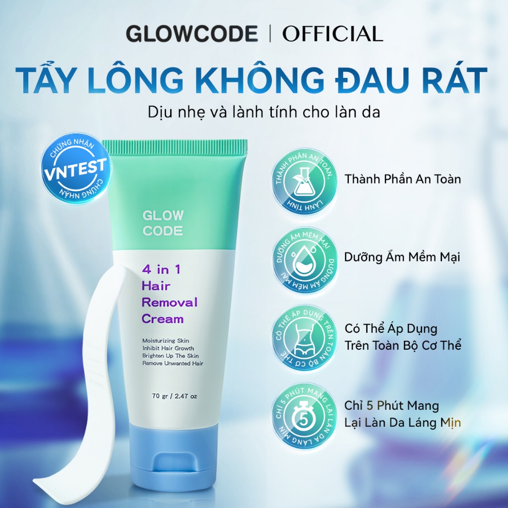 Kem tẩy lông 4in1 Glowcode tẩy lông tay chân vùng kín nách tẩy lông an ...