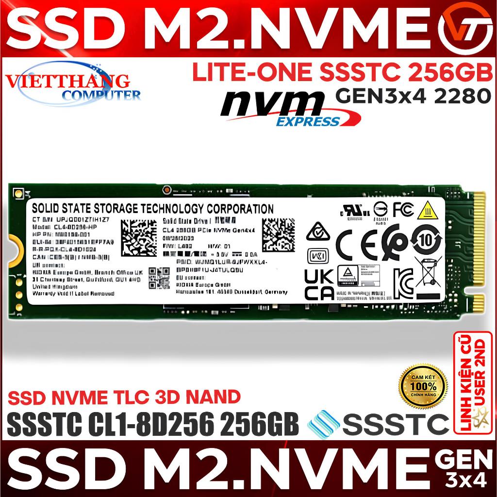 Ổ cứng SSD M2.Nvme SSSTC 256GB CL1-8D256 Gen3x4 2280 Good 99% Cũ đã qua sử dụng ( Cũ - 2nd ...
